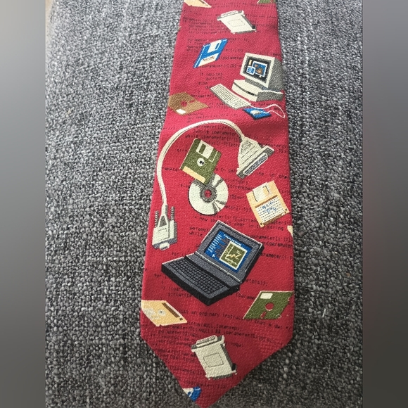 Accessories | Silk Old School Computer Tie | Poshmark
